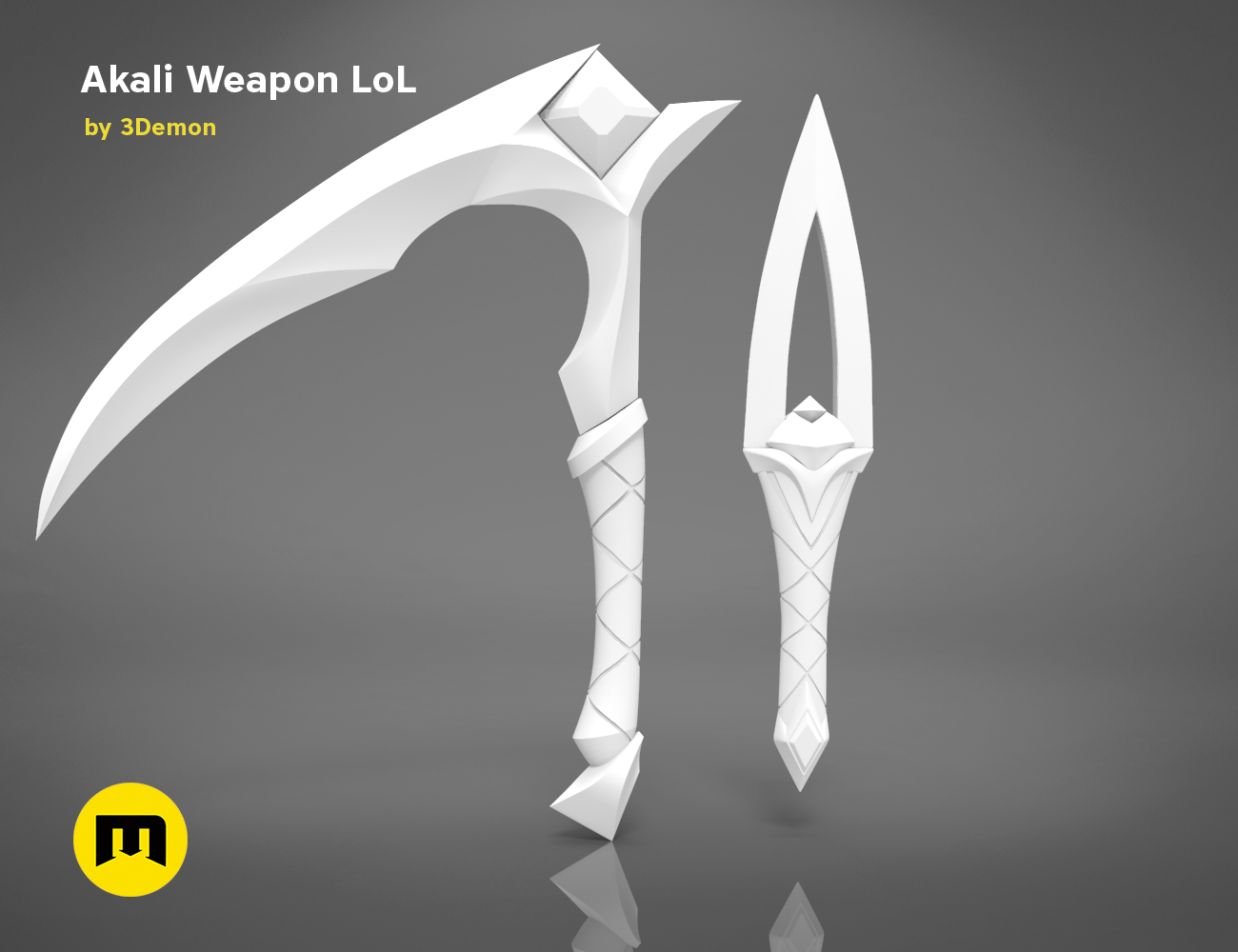 🥷 Akali Weapon’s-3D PRINT MODEL・ STL File for 3D printing・Cults