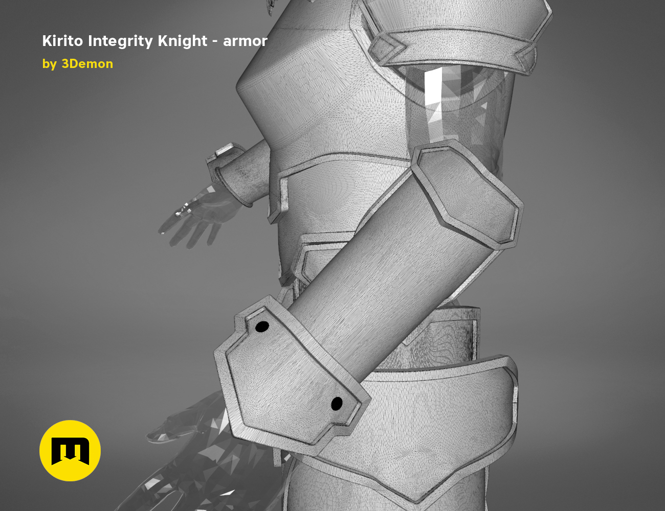 3D file Kirito’s full size armor - Integrity Knight 🎬 ・3D print model ...