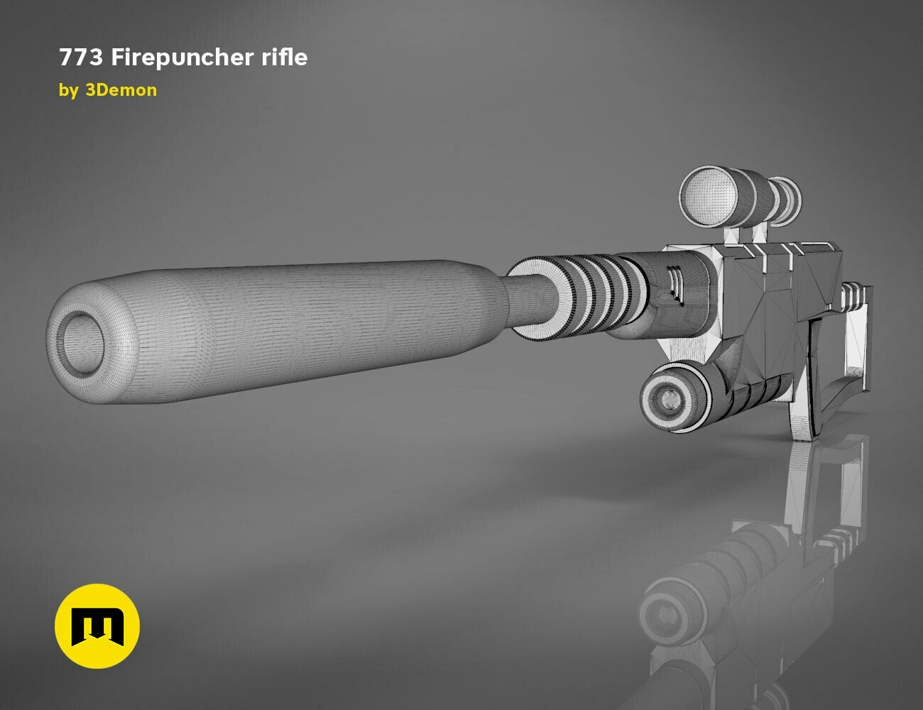 3D file 773 Firepuncher rifle ⭐ ・3D print design to download・Cults
