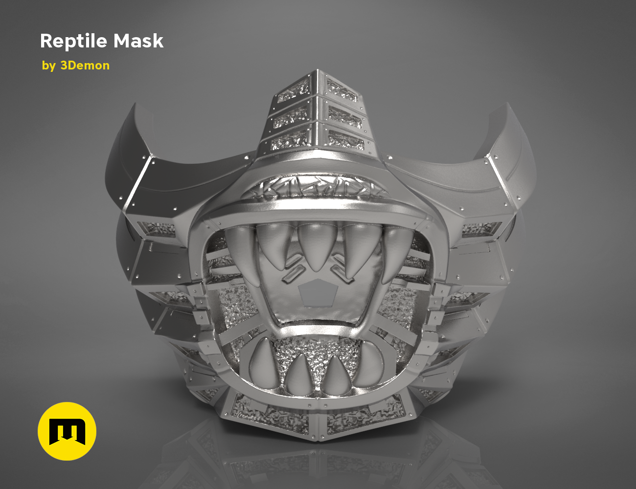🥷 Reptile's Mask・ STL File for 3D printing・Cults