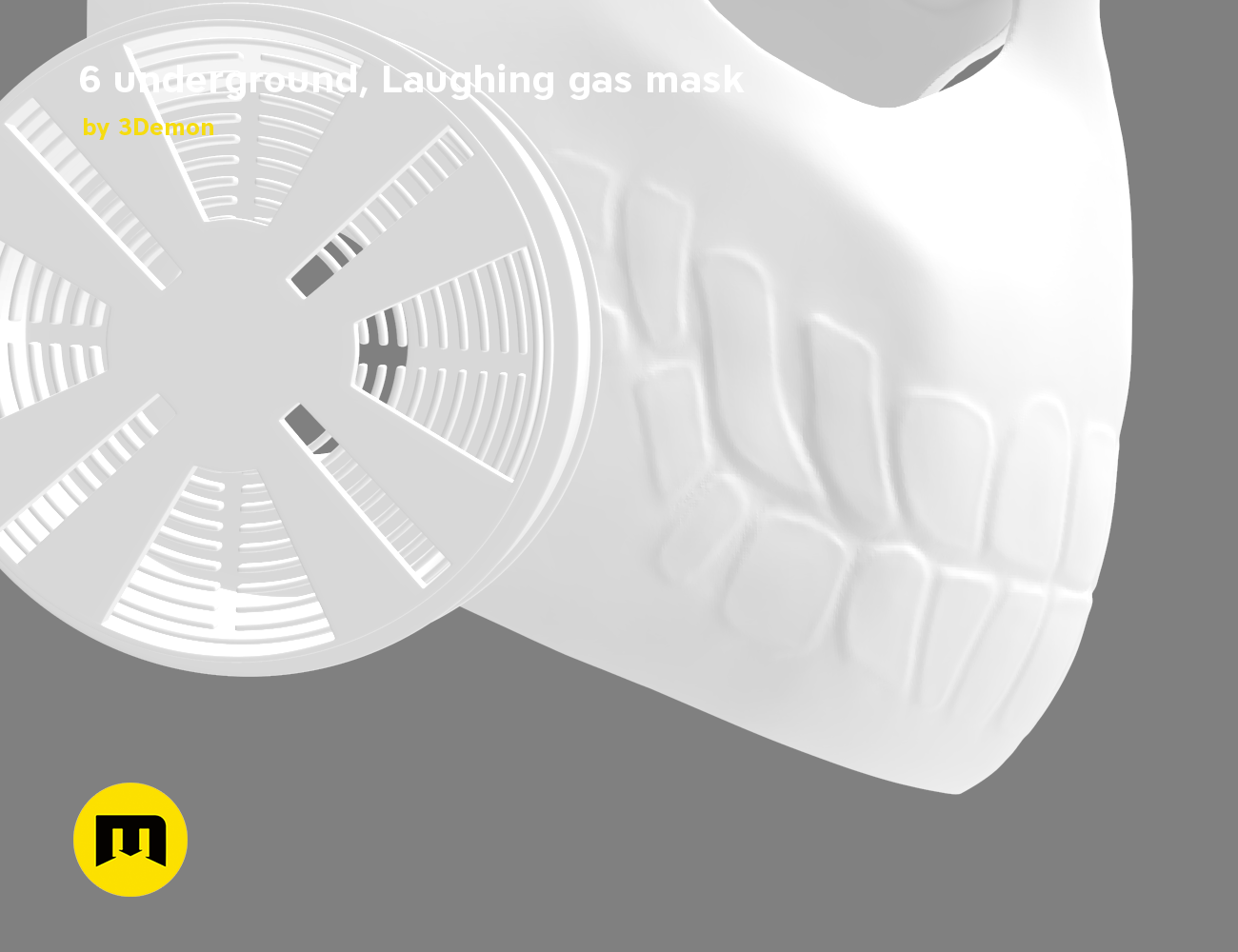 3D file Laughing Gas Mask - 6 underground 🤣 ・3D printable model to ...