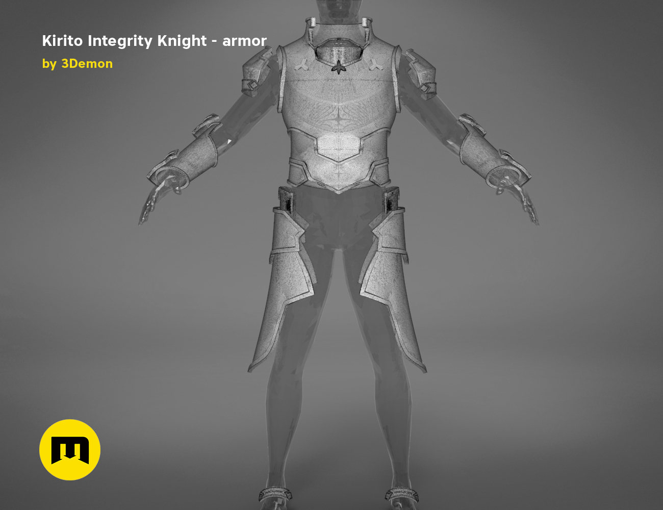 3D file Kirito’s full size armor - Integrity Knight 🎬 ・3D print model ...