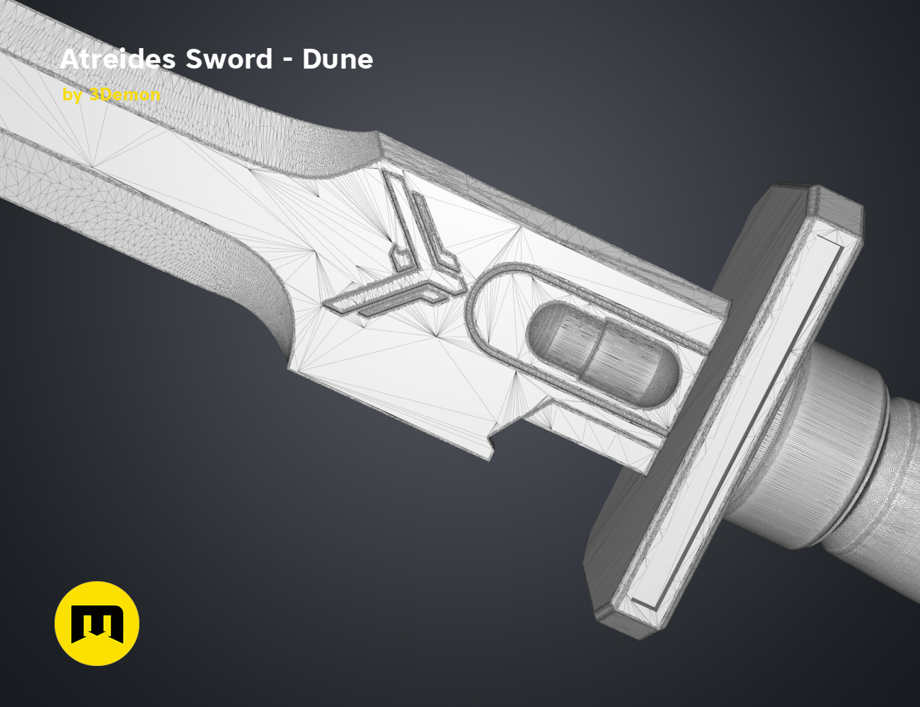 🗡️ Atreides Sword 1 – Dune・ 3D File for ・Cults