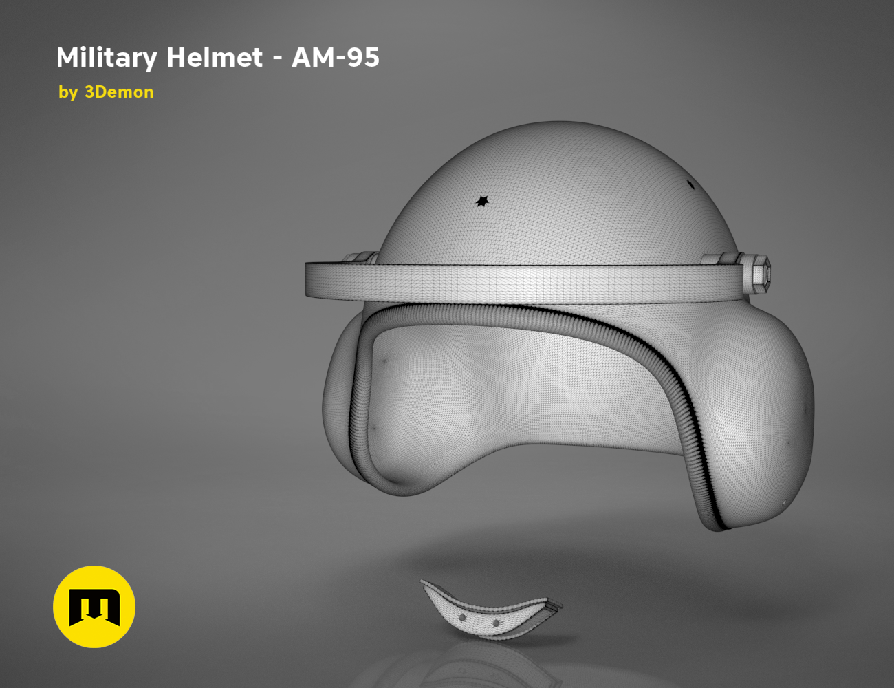 3D file Military helmet AM-95 and SPH-4 🪖 ・Template to download and 3D ...