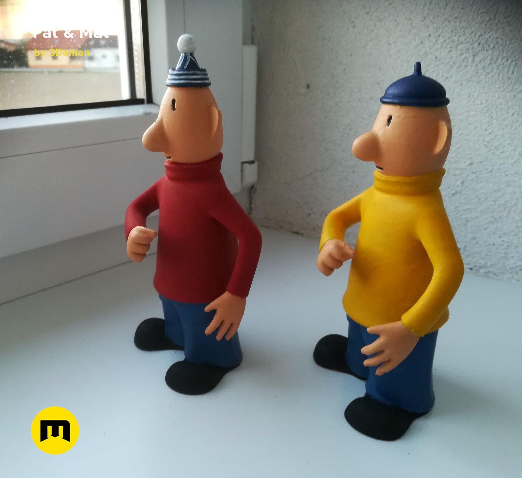 📽️ Pat & Mat Figures・ STL File for ・Cults