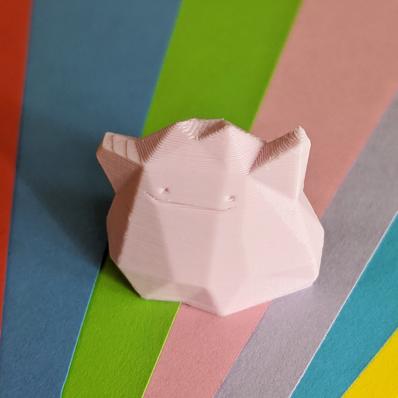 STL file Ditto Low Poly Pokemon 🐉 (3MF)・3D print object to download・Cults