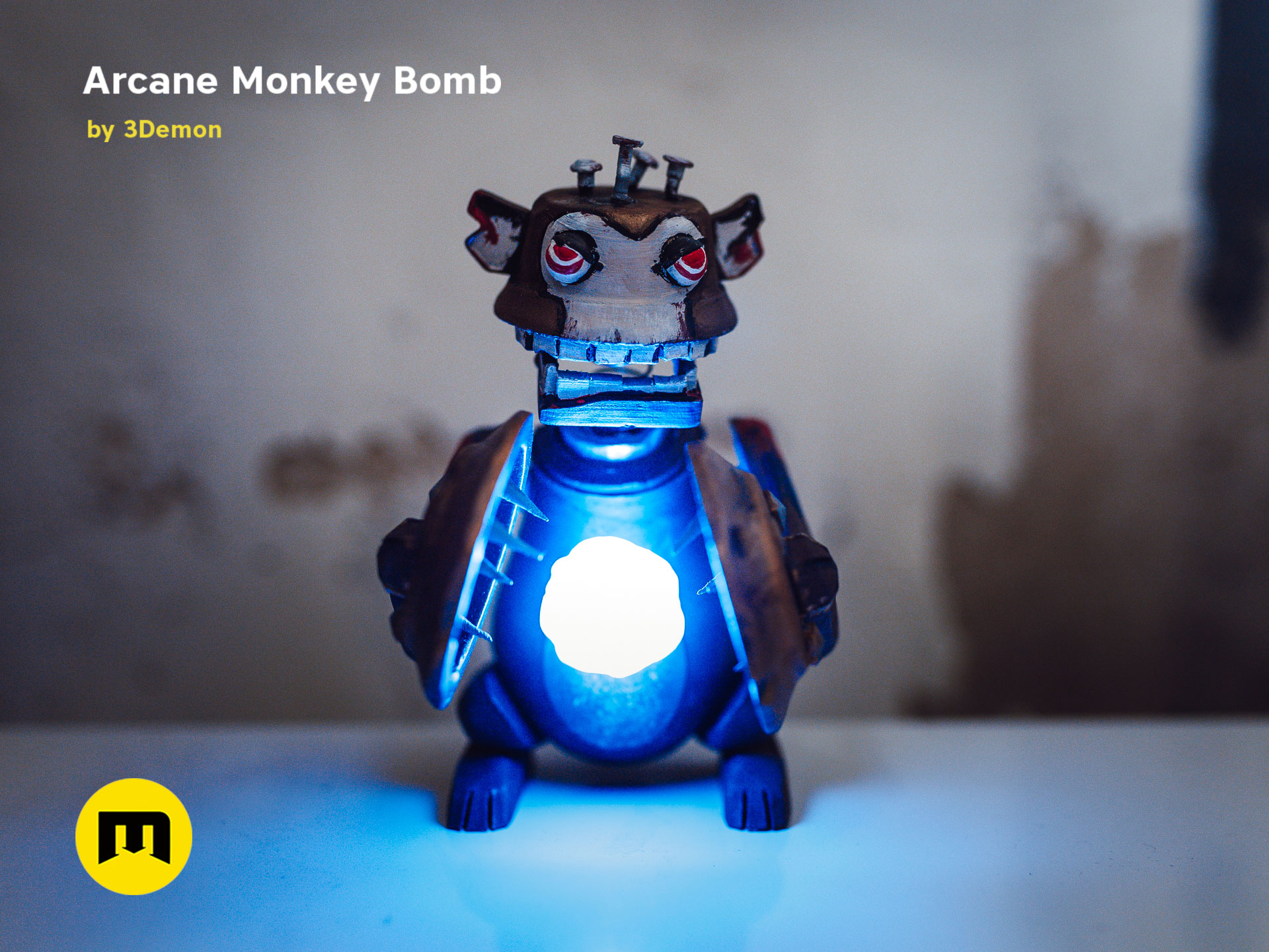 3D 文件 Arcane Monkey Bomb 🐒 ・可下载设计和 3D 打印・Cults