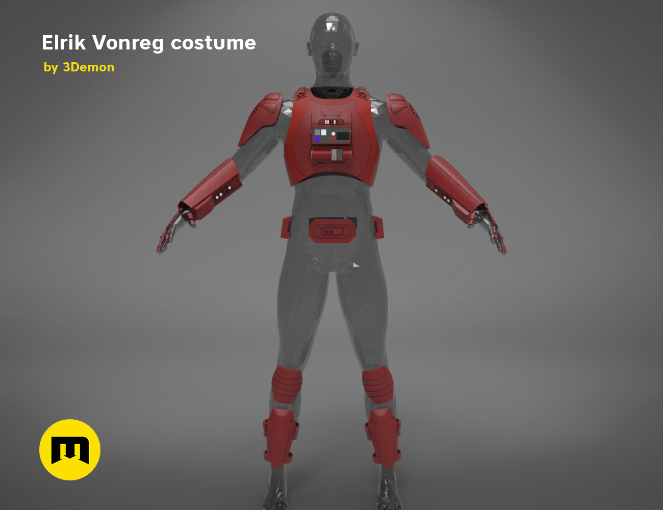 OBJ file Erik Vonreg armor ⭐ ・3D printing idea to download・Cults