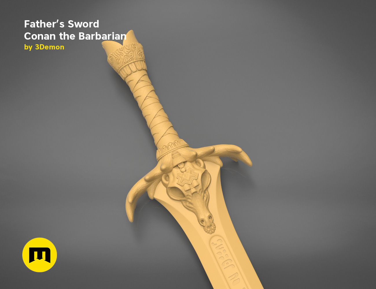 🗡️ Father’s Sword - Conan the Barbarian・ 3D File for 3D printing・Cults