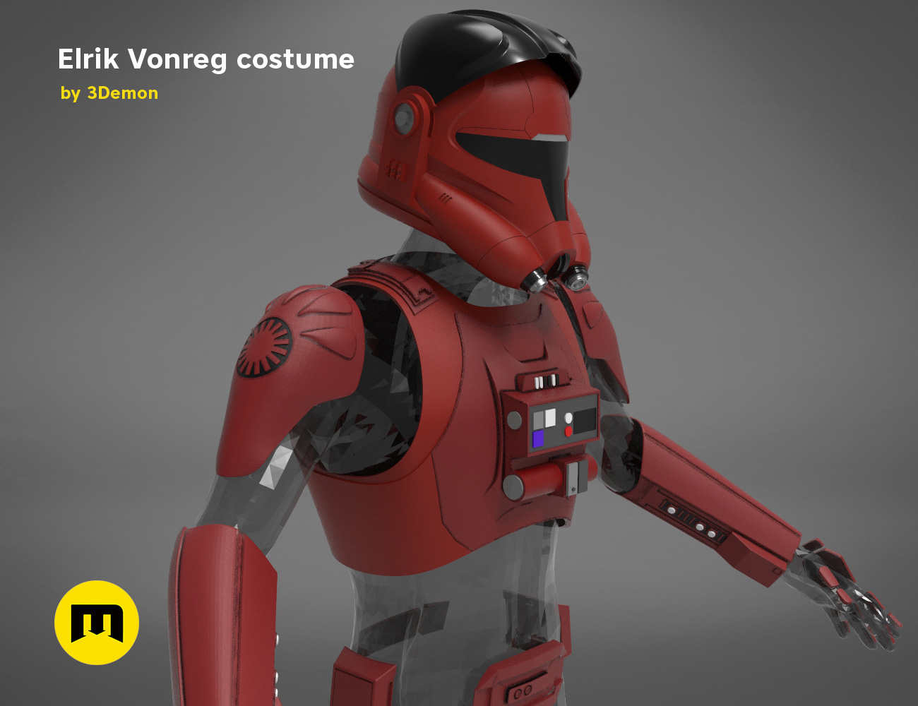 OBJ file Erik Vonreg armor ⭐ ・3D printing idea to download・Cults
