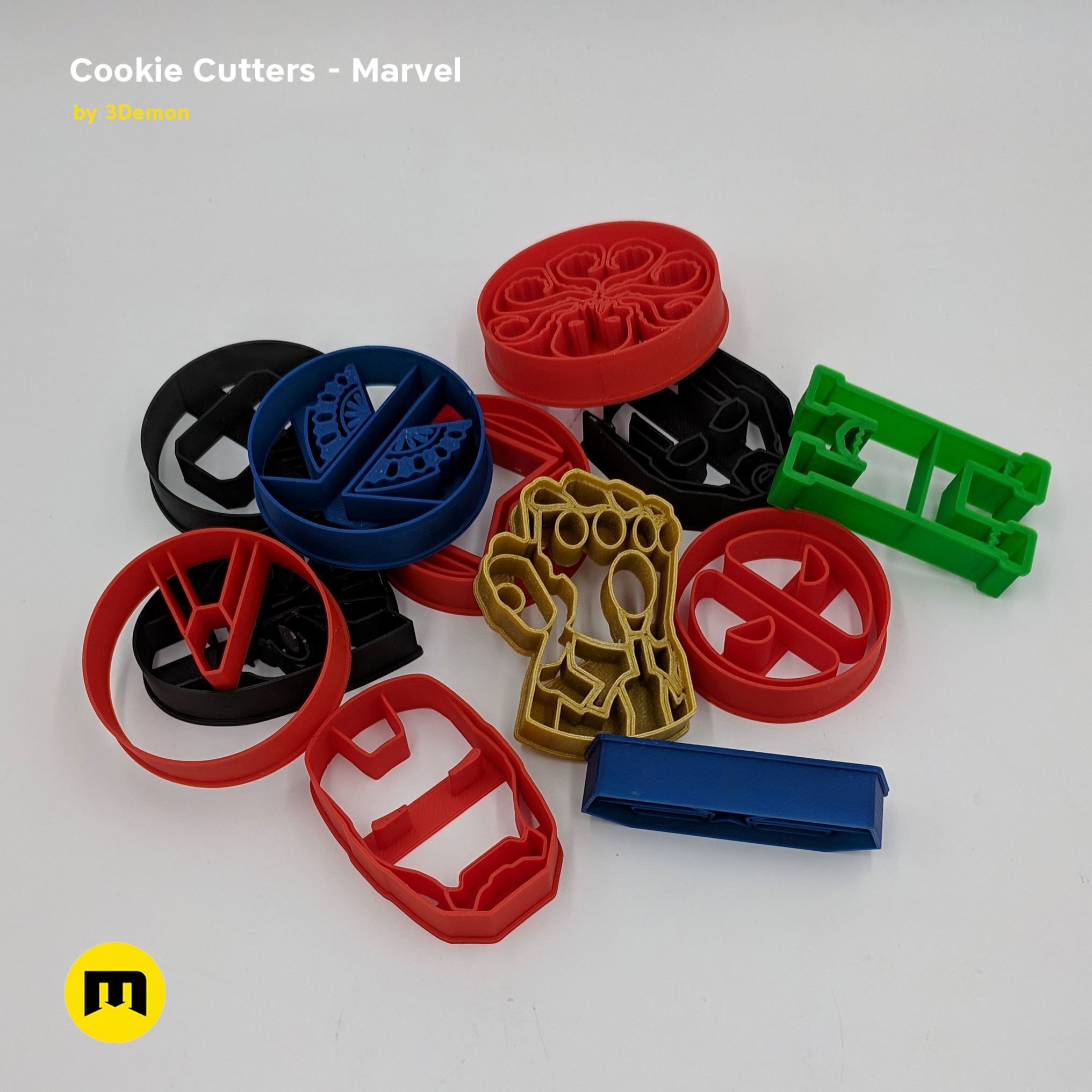 3D file Marvel Cookie Cutters set 🍪 ・3D printer model to download・Cults