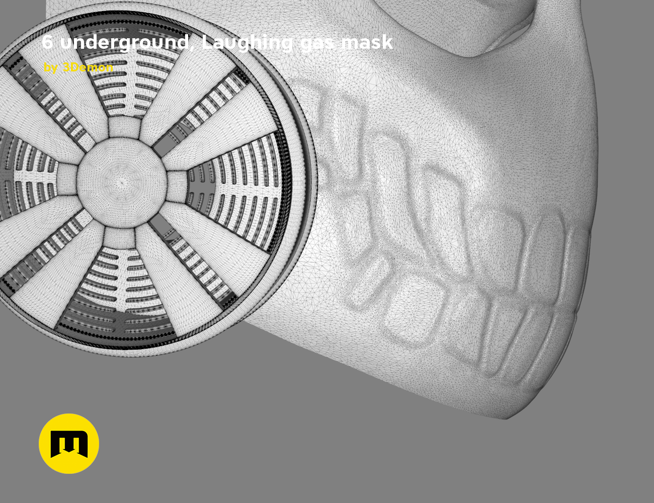 3D file Laughing Gas Mask - 6 underground 🤣 ・3D printable model to ...