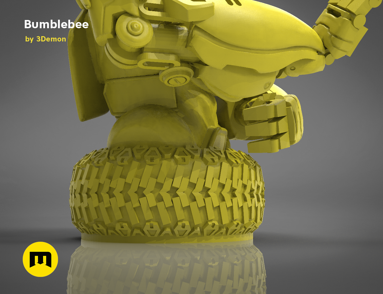 👤 Bumblebee bust・ STL File for ・Cults