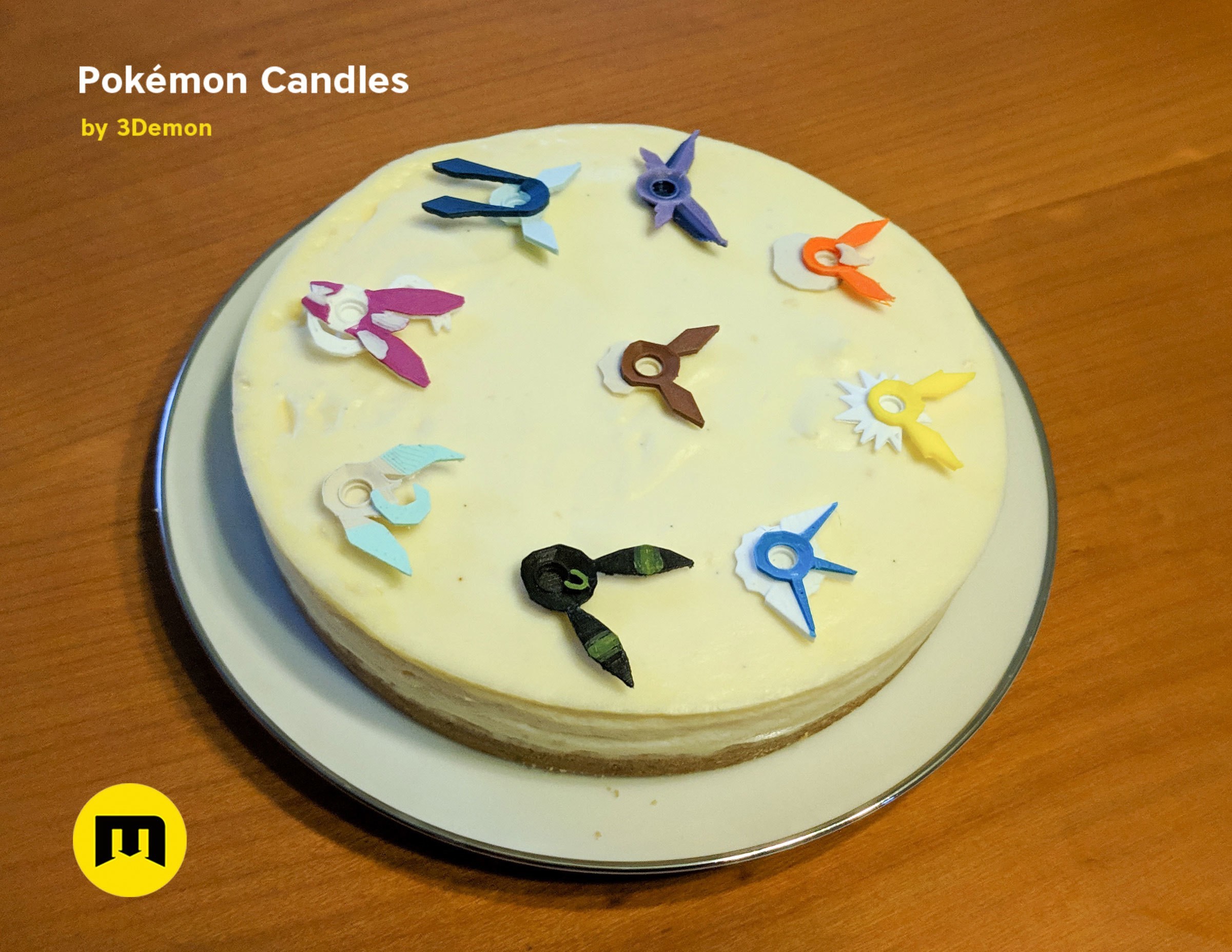 3D file Pokemon Birthday Candles Eeveelutions and Pikachu 🐉 ・3D ...
