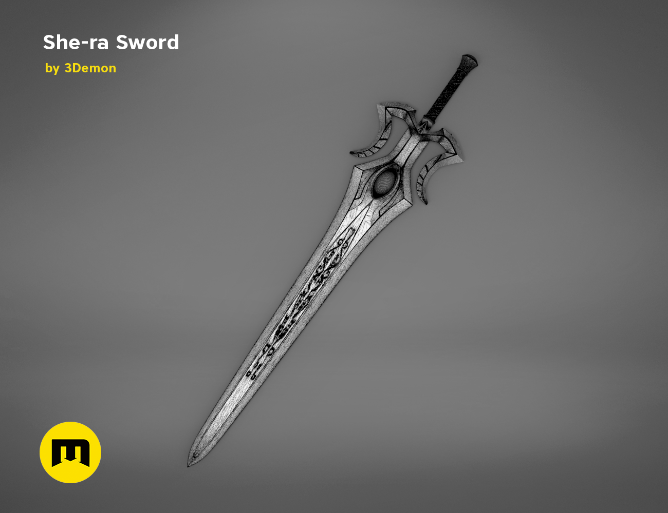 🗡️ She-Ra Sword of Protection・ 3D File for ・Cults