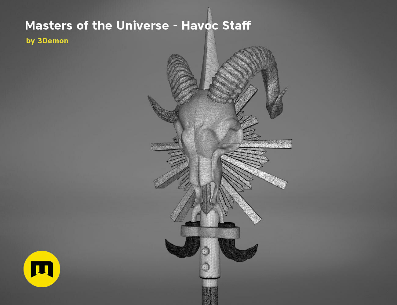 🎬 Masters of the Universe – Havok Staff・ 3D File for ・Cults
