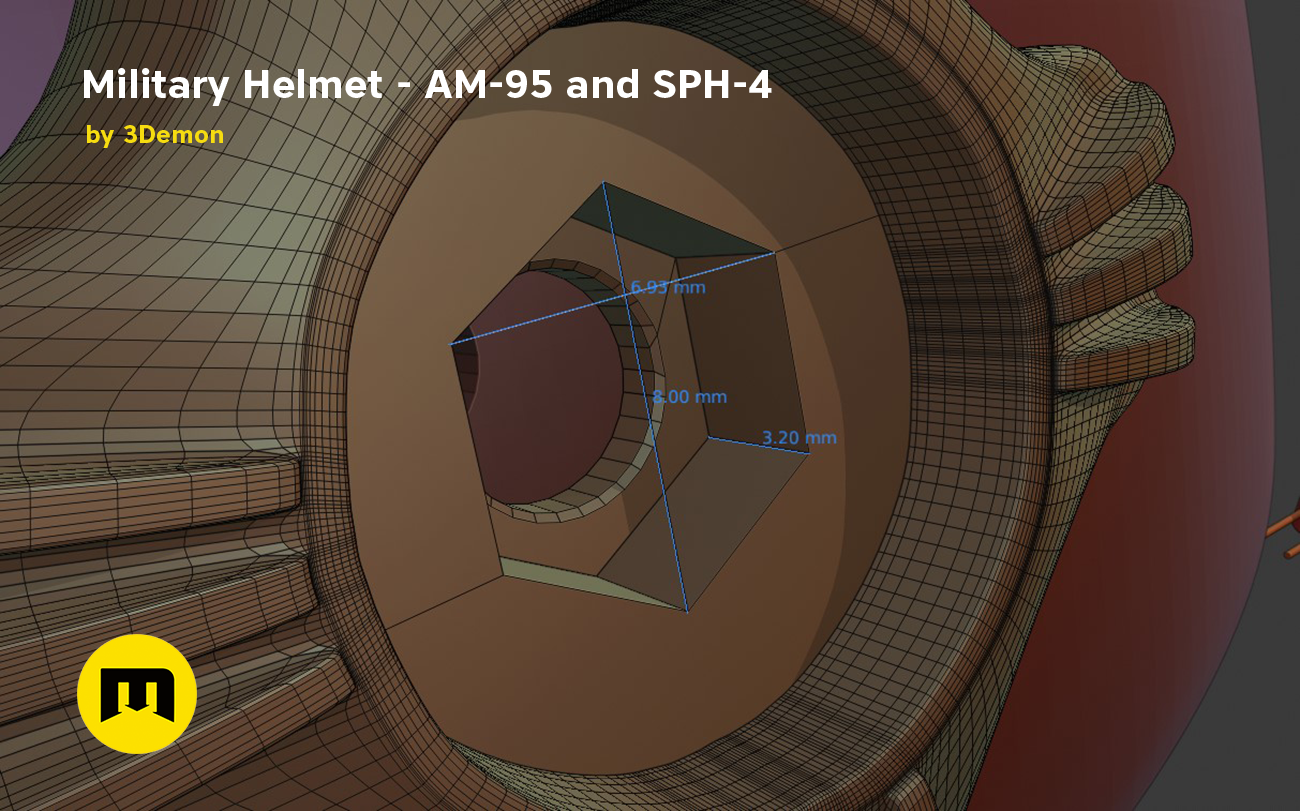 🪖 Military helmet AM-95 and SPH-4・ 3D File for ・Cults