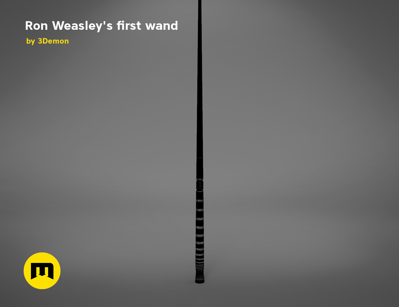 🪄 Ron Weasley’s first Wand・ 3D File for ・Cults