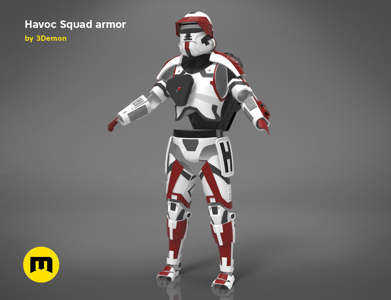 STL file Havoc Squad armor ⭐ ・3D print design to download・Cults