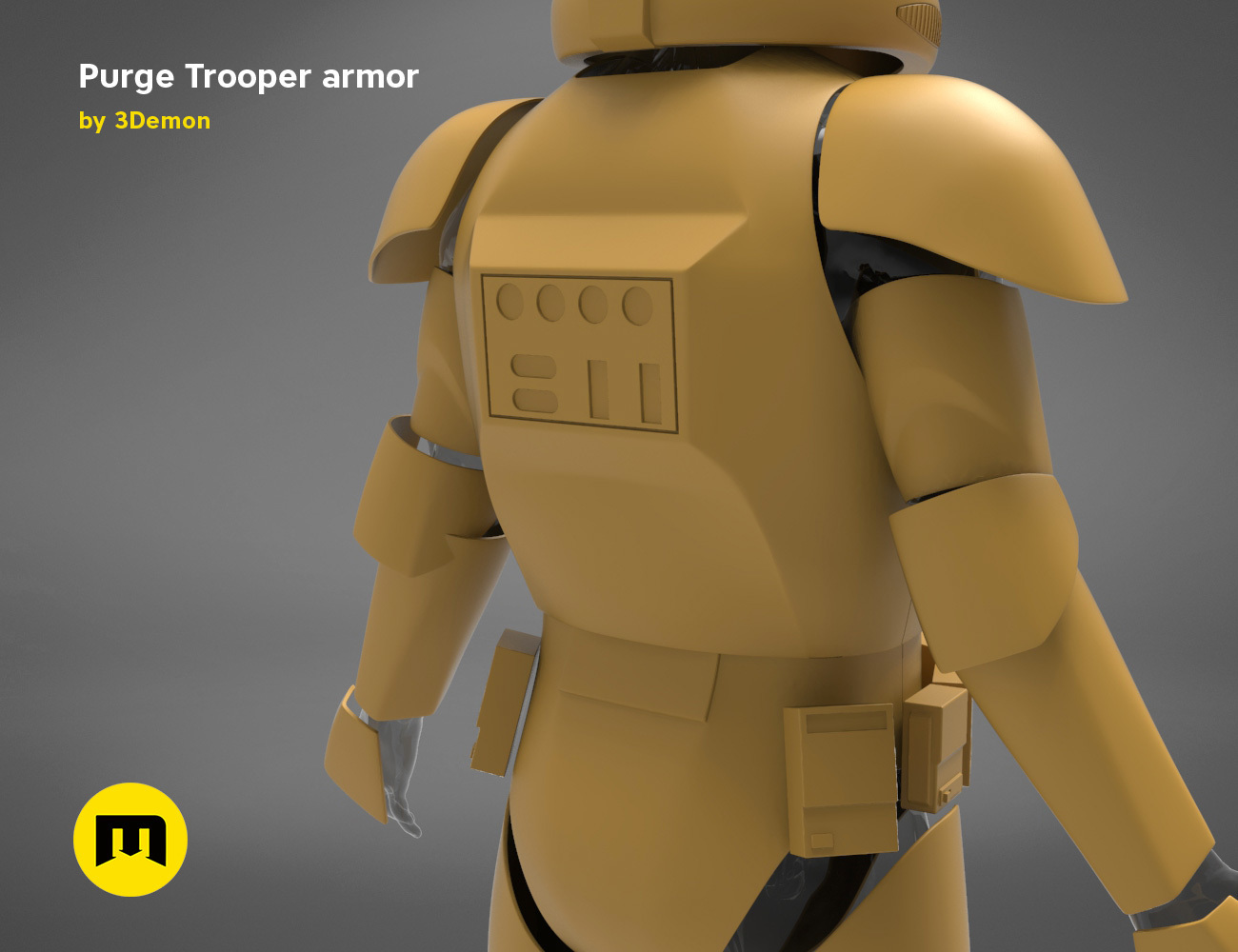 3D file Purge Trooper armor 🪖 ・3D printer model to download・Cults