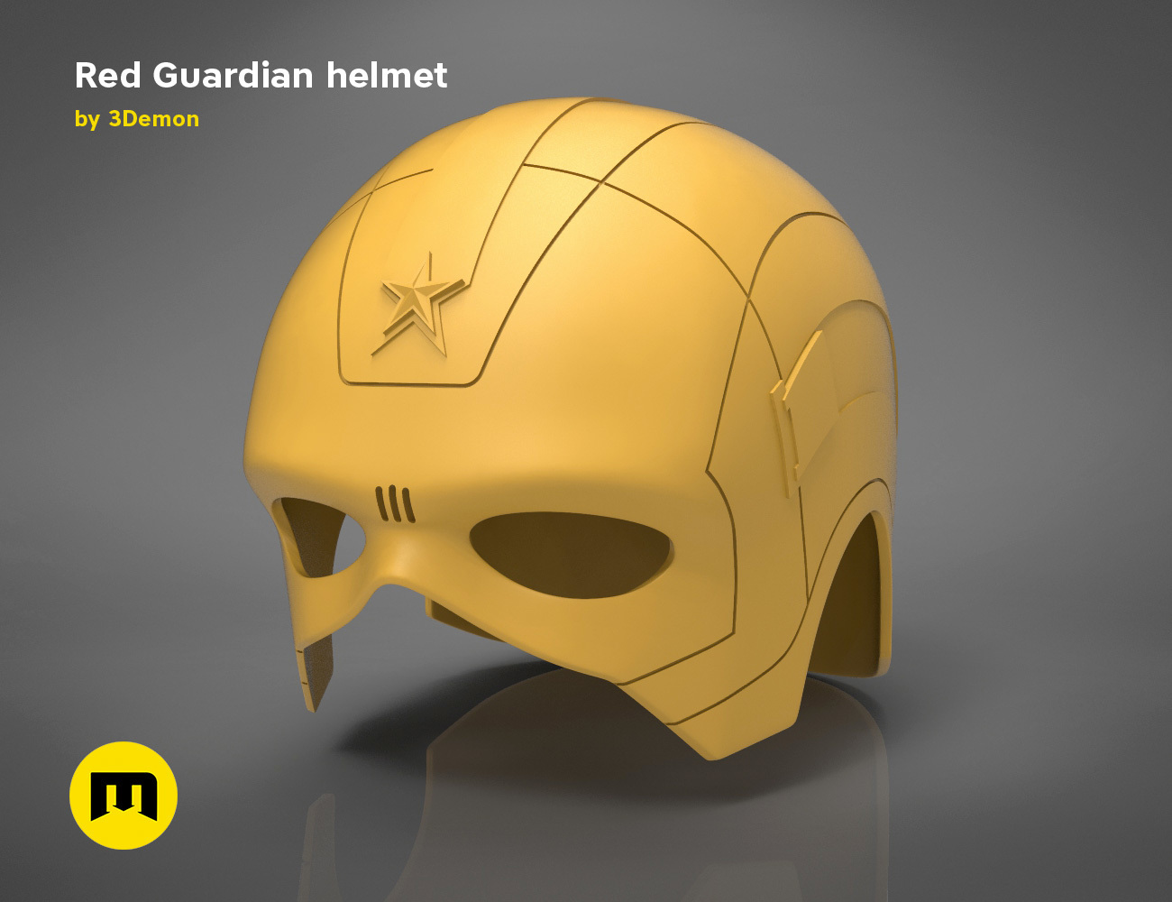 🪖 The Red Guardian helmet・ 3D File for ・Cults