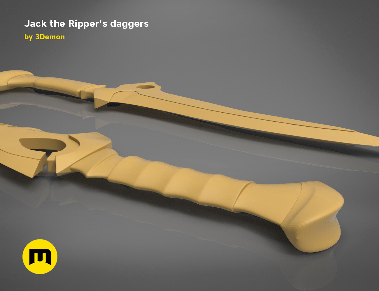 🗡️ JACK THE RIPPER DAGGERS・ 3D File for ・Cults