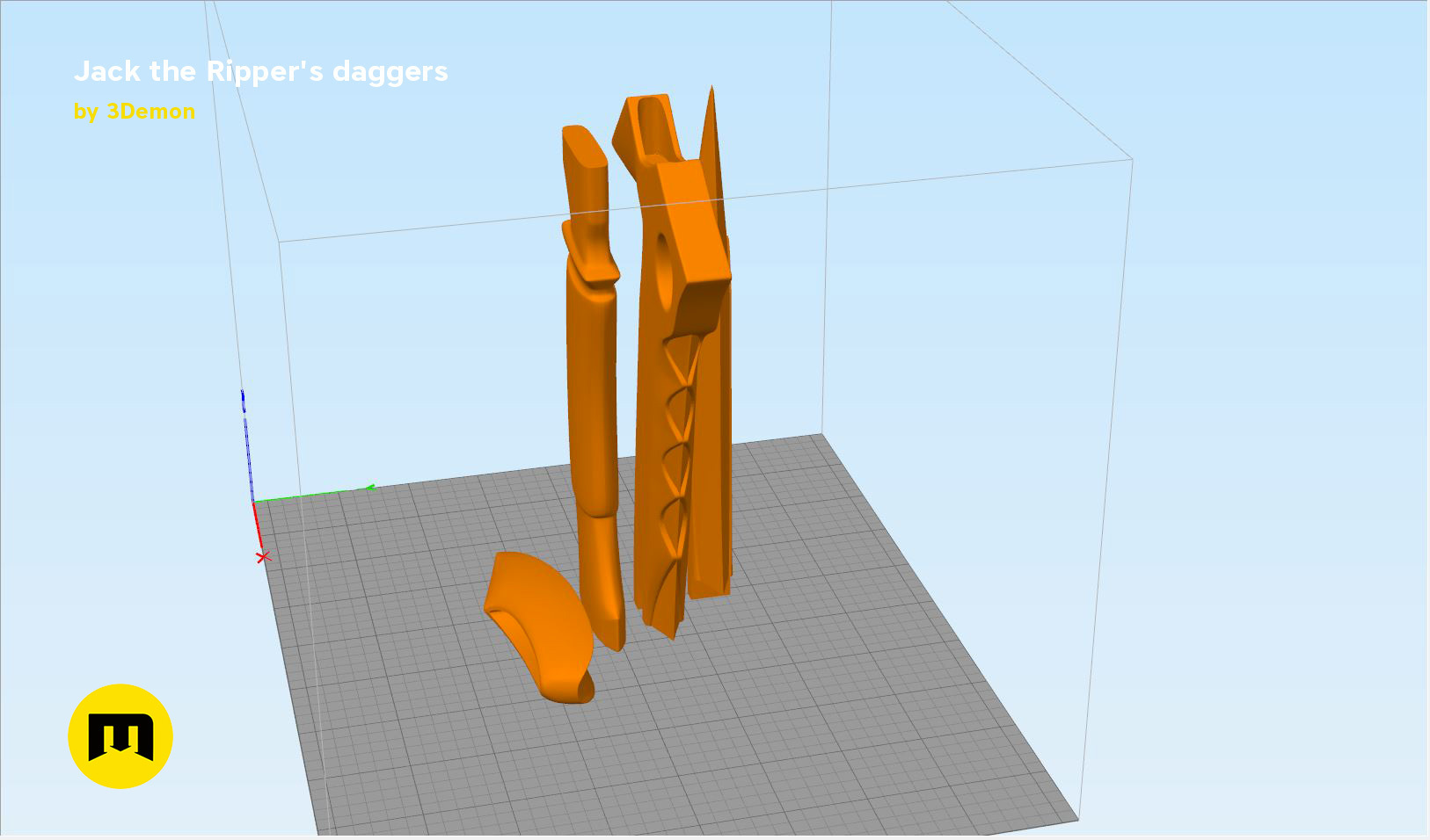 3D file JACK THE RIPPER DAGGERS 🗡️ ・3D printer design to download・Cults