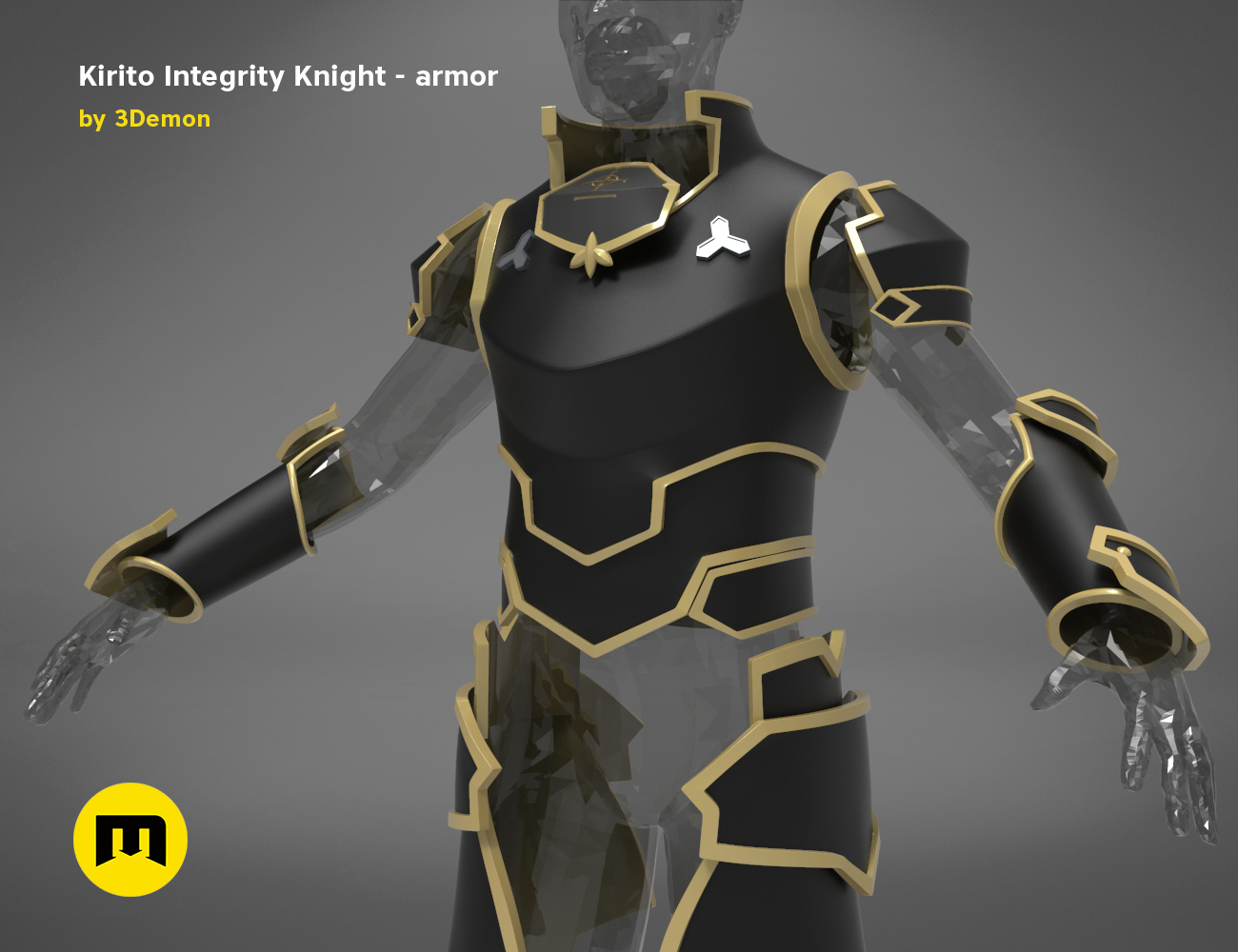 3D file Kirito’s full size armor - Integrity Knight 🎬 ・3D print model ...