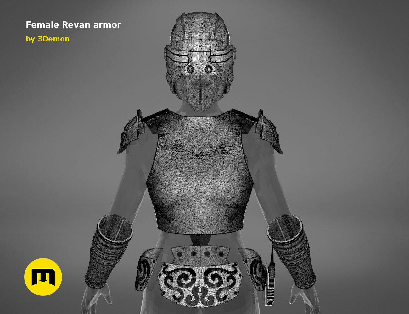 3D file Revan Female Armor ♀️ ・3D printer model to download・Cults