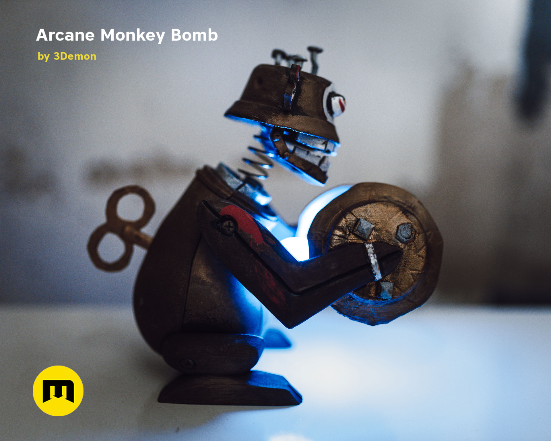 🐒 Arcane Monkey Bomb・ 3D File for ・Cults