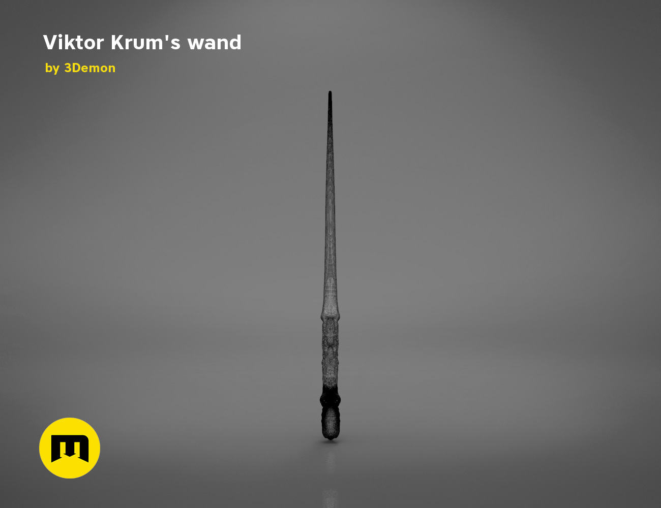 Archivo 3D Varita de Viktor Krum 🎩 ・Objeto imprimible en 3D para ...