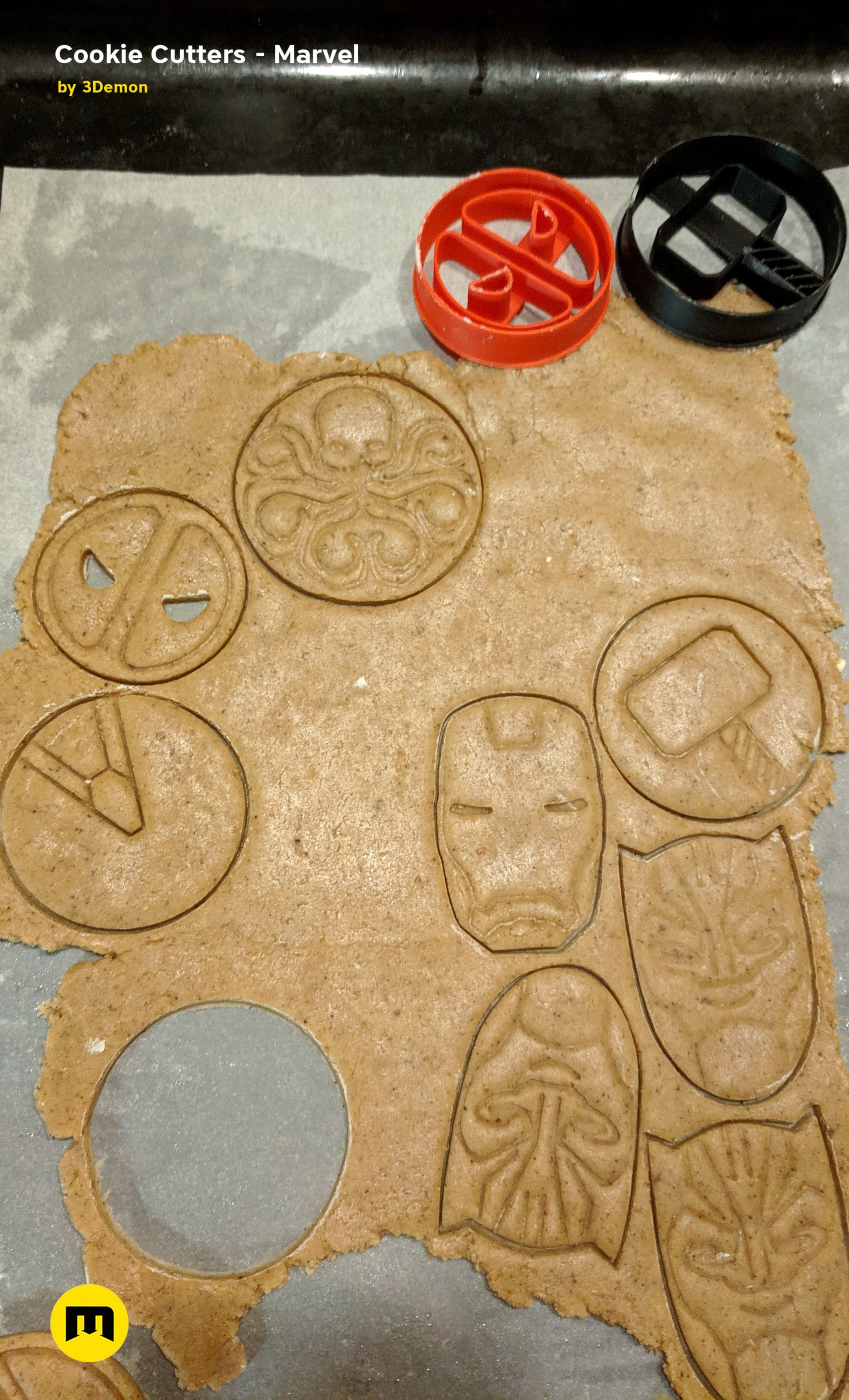 3D file Marvel Cookie Cutters set 🍪 ・3D printer model to download・Cults