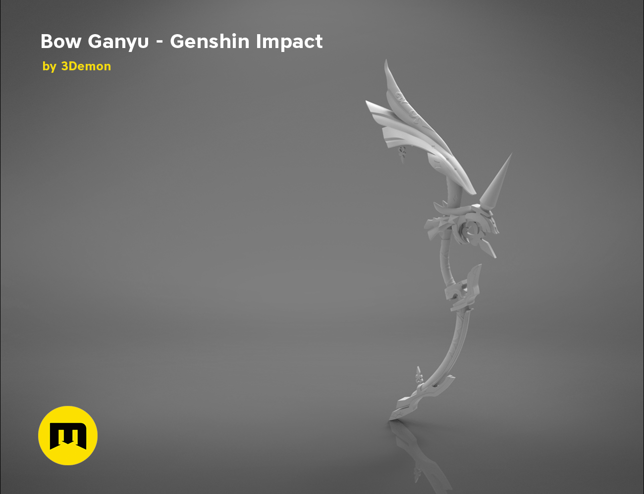 🏹 Ganyu’s Amos Bow - Genshin Impact・ 3D File for ・Cults