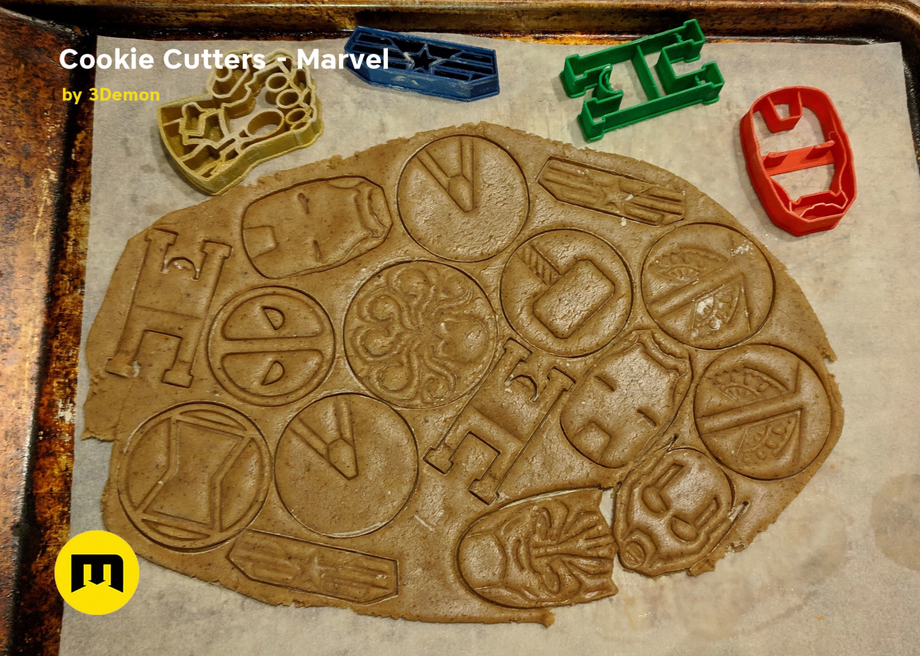3D file Marvel Cookie Cutters set 🍪 ・3D printer model to download・Cults