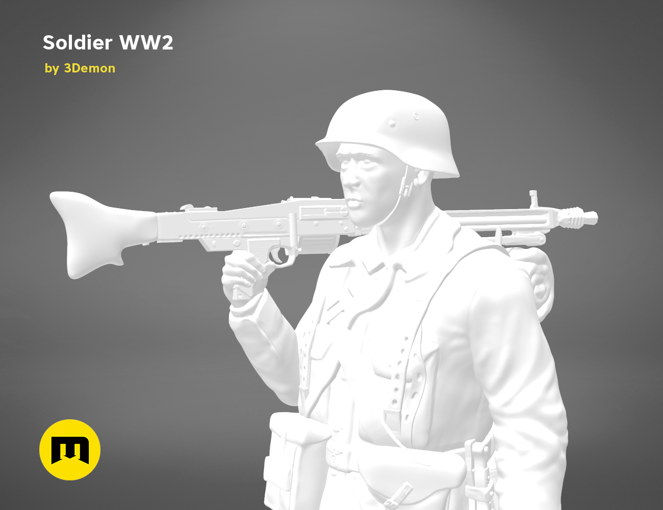 STL file Soldier of World War 2 – FIGURE 3D MODEL 🫡 ・3D printing design ...