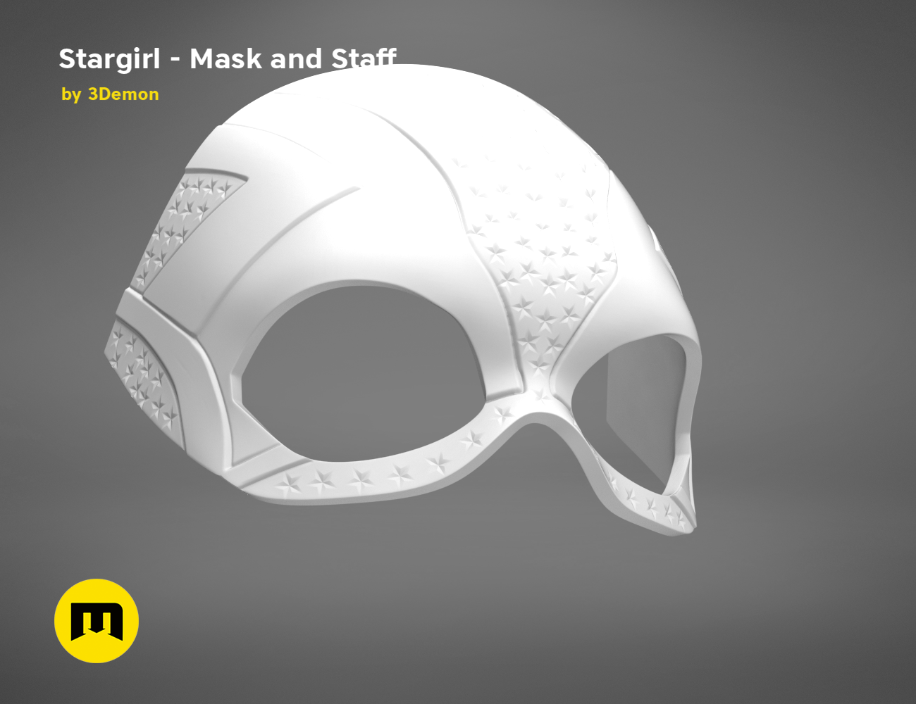 3D file Stargirl - Mask 🦸 ・3D printable model to download・Cults