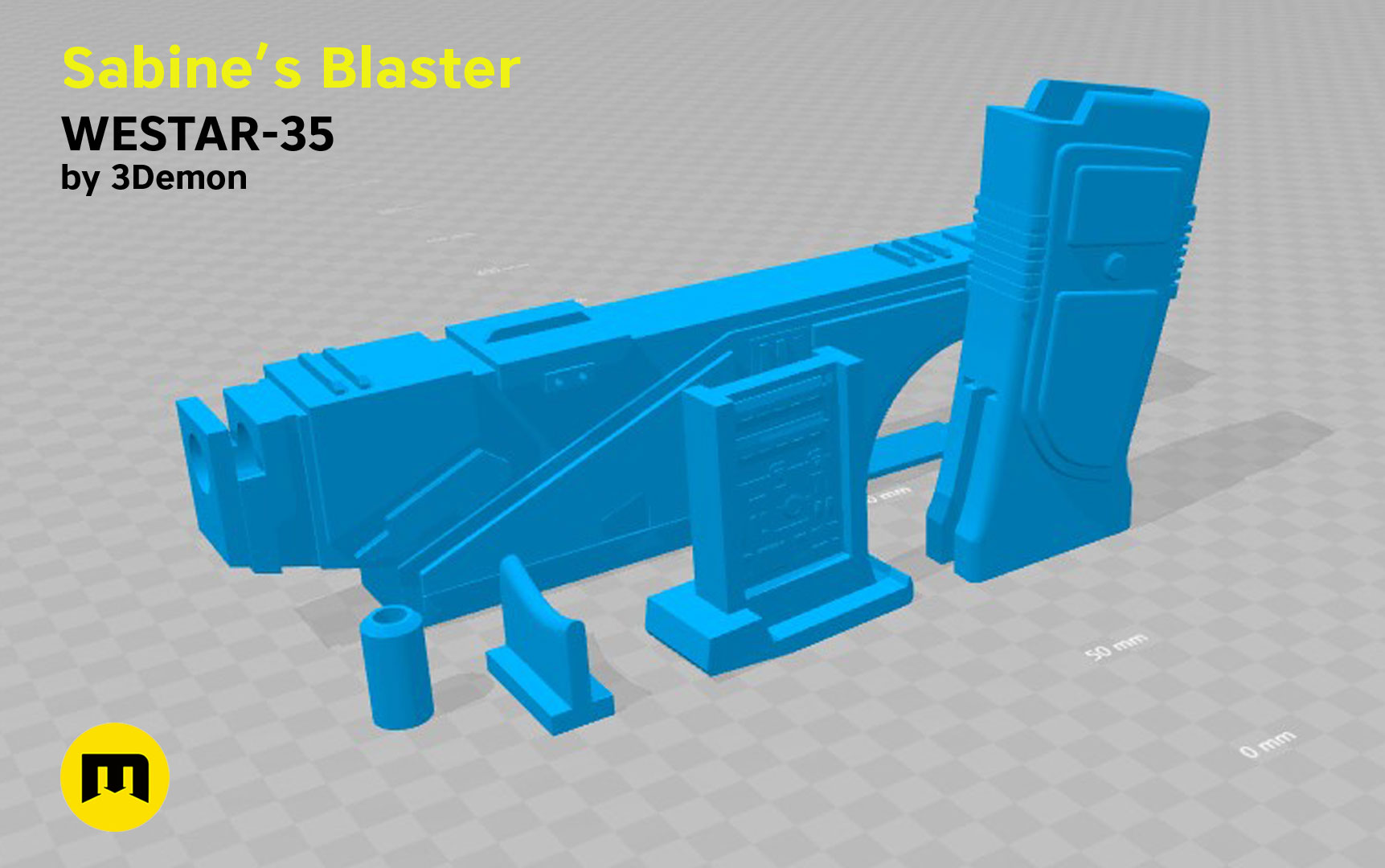 3D file Both Sabine Wren Blasters WESTAR-35 ⭐ ・3D print design to ...