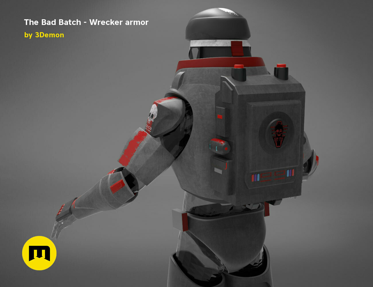 🎬 The Bad Batch Wrecker armor・ 3D File for ・Cults
