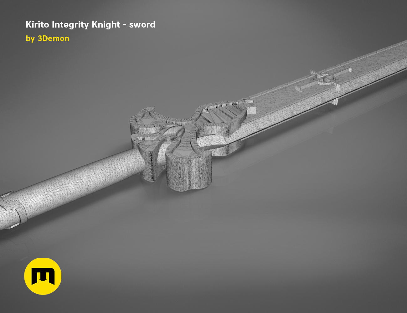 3D file Kirito’s Sword - Integrity Knight 🗡️ ・3D print model to ...