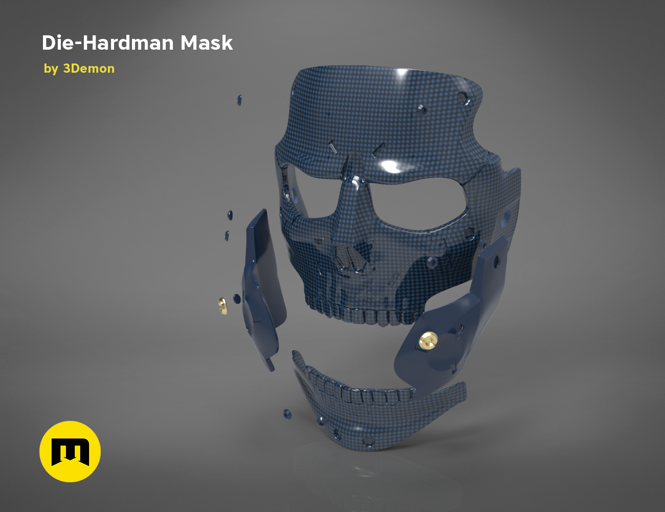 🎮 Die-Hardman mask from Death Stranding・ 3D File for 3D printing・Cults