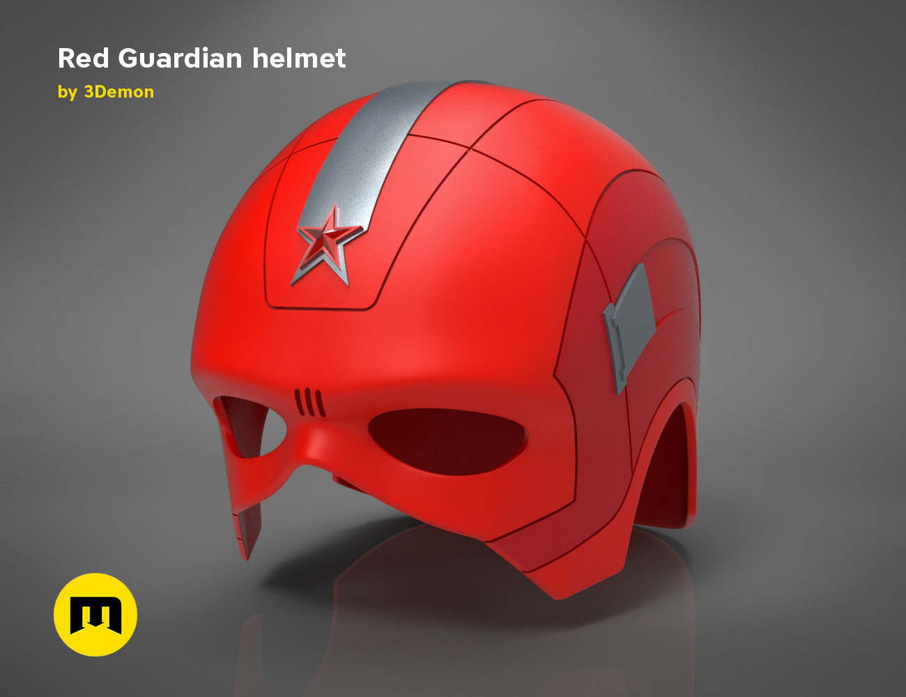 🪖 The Red Guardian helmet・ 3D File for ・Cults