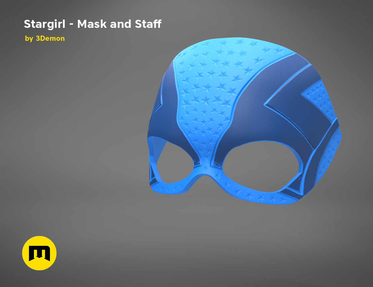 3D file Stargirl - Mask 🦸 ・3D printable model to download・Cults