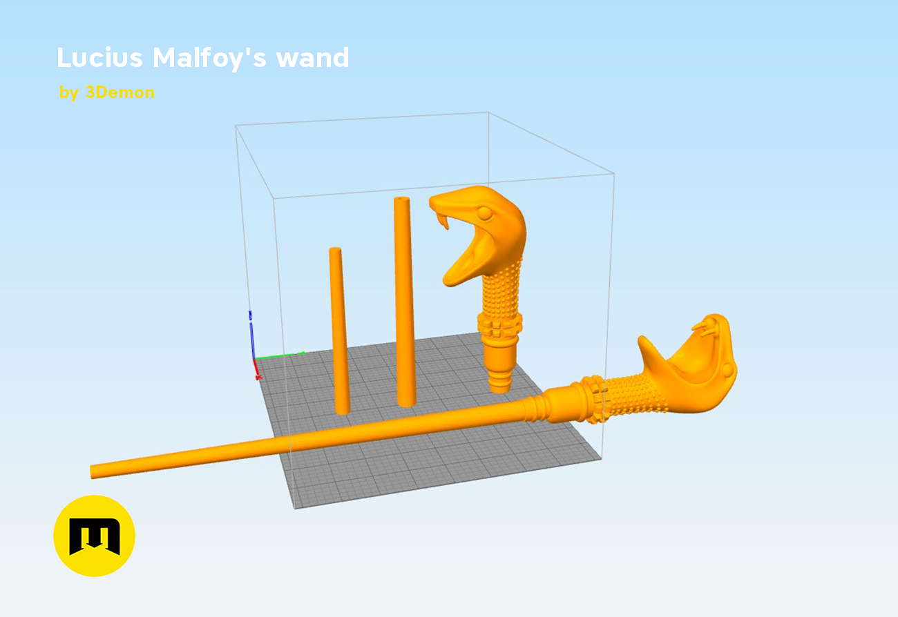 3D file Lucius Malfoy’s Wand 🪄 ・3D printable model to download・Cults