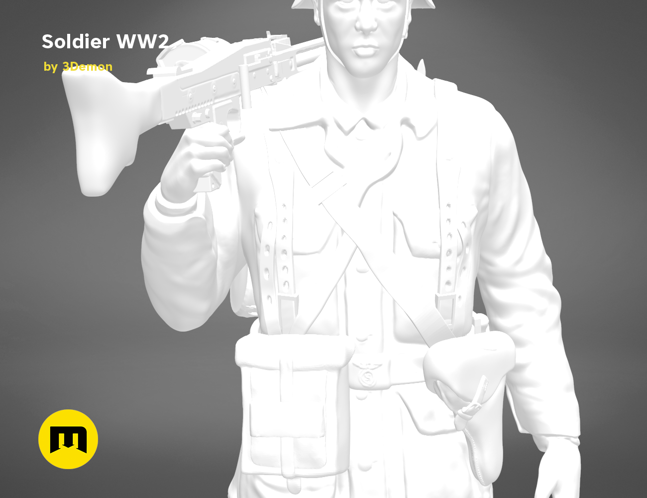 STL file Soldier of World War 2 – FIGURE 3D MODEL 🫡 ・3D printing design ...