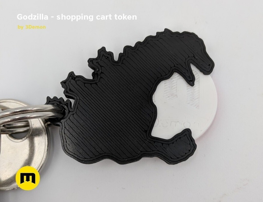 Free STL file Godzilla – shopping cart token 🛒 ・3D printable model to ...