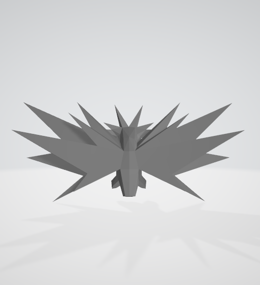 STL file Zapdos Low Poly Pokemon 🐉 (3MF)・3D print design to download・Cults