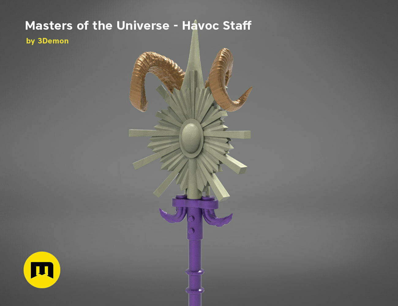 🎬 Masters of the Universe – Havok Staff・ 3D File for ・Cults