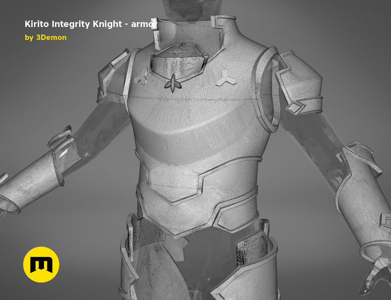 🎬 Kirito’s full size armor - Integrity Knight・ 3D File for ・Cults