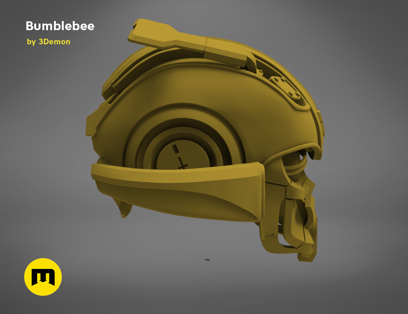 STL file Bumblebee - Wearable Helmet 🪖 (OBJ)・3D printable model to ...