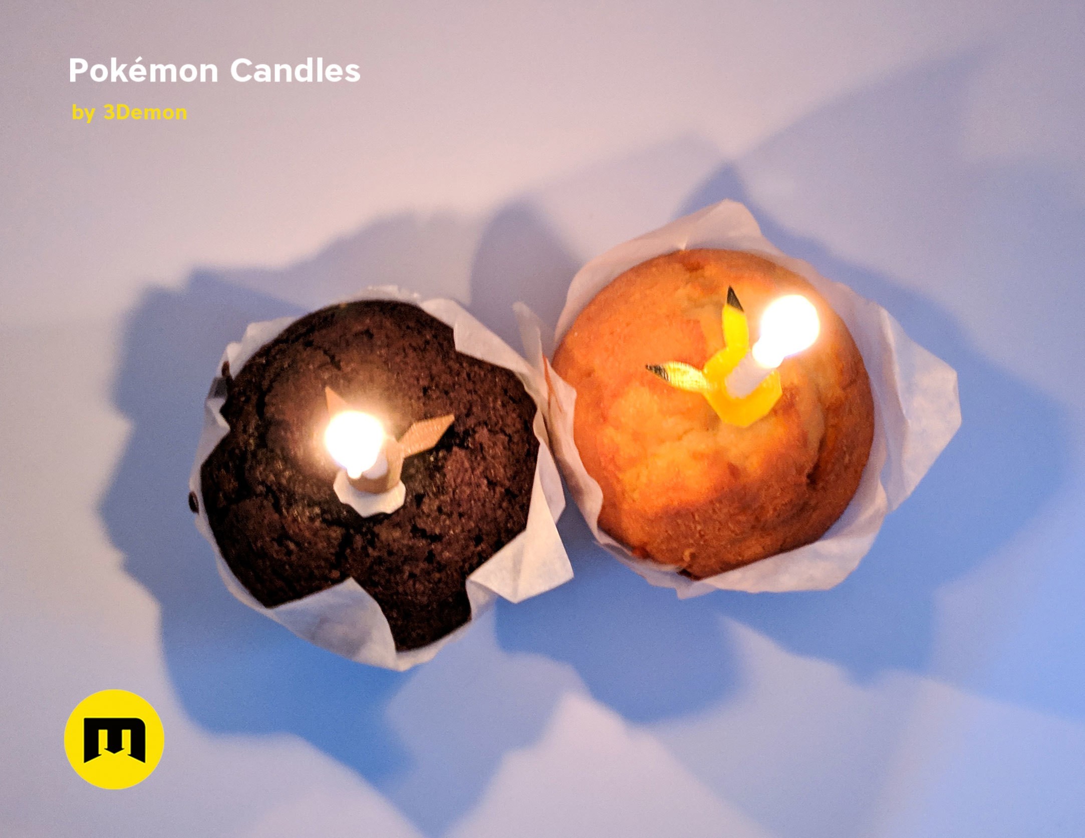 3D file Pokemon Birthday Candles Eeveelutions and Pikachu 🐉 ・3D ...